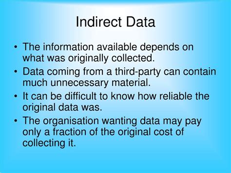 Ppt Distinguish Between Direct And Indirect Data Sources Powerpoint