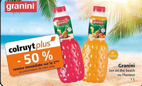 Promo Granini Sex On The Beach Ou Planteur Chez Colruyt Icatalogue Fr