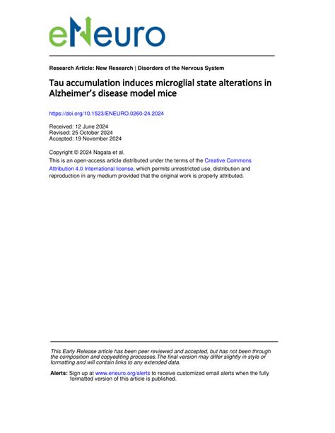 Pdf Tau Accumulation Induces Microglial State Alterations In Alzheimers Disease Model Mice