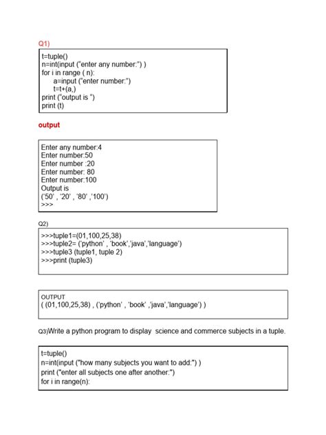 Answerof Tupletest Pdf Software Engineering Computer Engineering