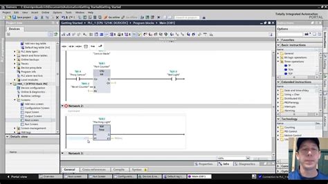 Learn How To Make Lights Flash On Plc Outputs Using Tia Portal Youtube
