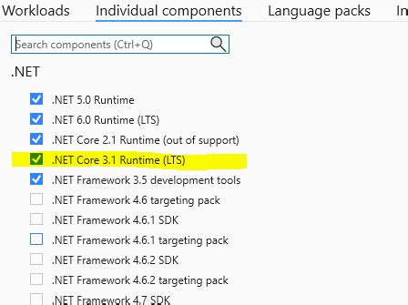 C The Framework Microsoft AspNetCore App Version X Was Not Found Stack Overflow