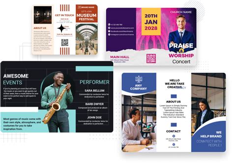 Program Brochure Templates Tv Program Brochure Template And Design Id