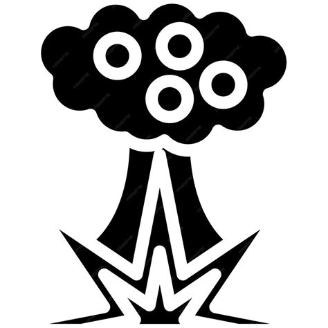 Premium Vector Nuclear Blast Vector Illustration