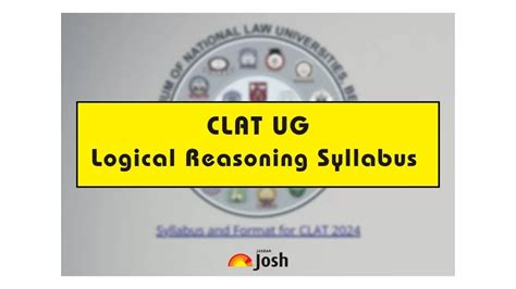Clat Logical Reasoning Syllabus Topics Books Preparation Tips