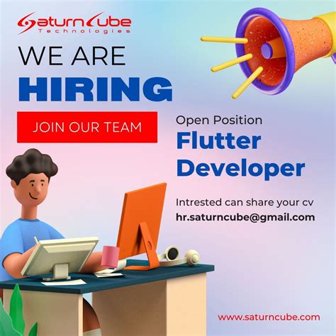 Saturncube Technologies On Linkedin Flutterdeveloper Mobileappdevelopment Joinourteam