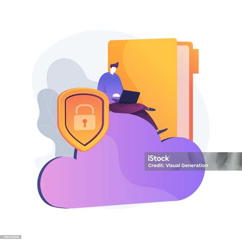 Secure File Sharing Abstract Concept Vector Illustration Stock Illustration Download Image Now