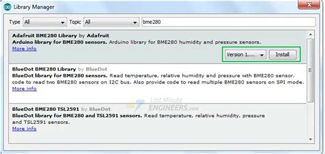 Interface Bme280 With Arduino Monitor Temp Humidity Pressure