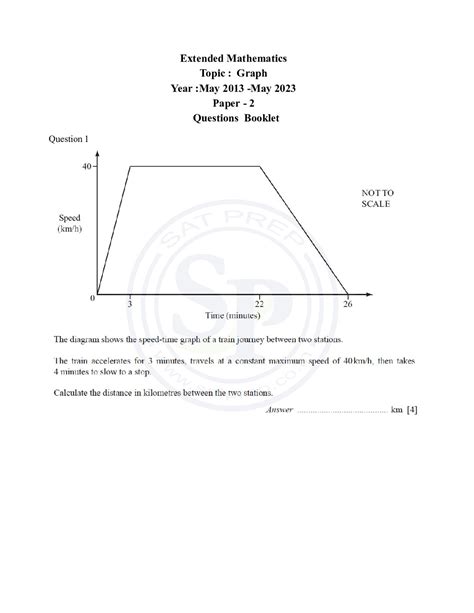 Topic Wise Igcse Extended Math Past Paper 2 Graph Sat Prep
