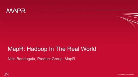 Hadoop In The Real World Ppt