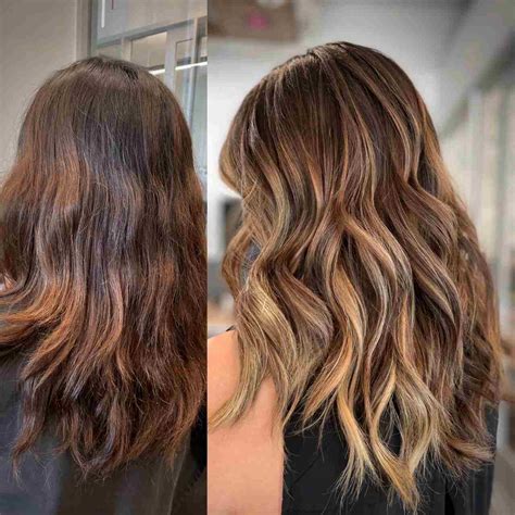 Balayage Before And After Dark Hair