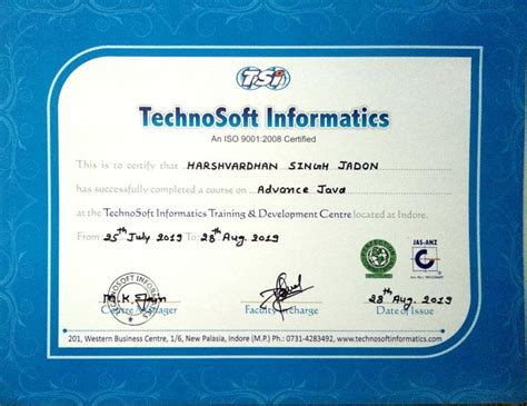 Course Java Harsh Vardhan Singh Jadon