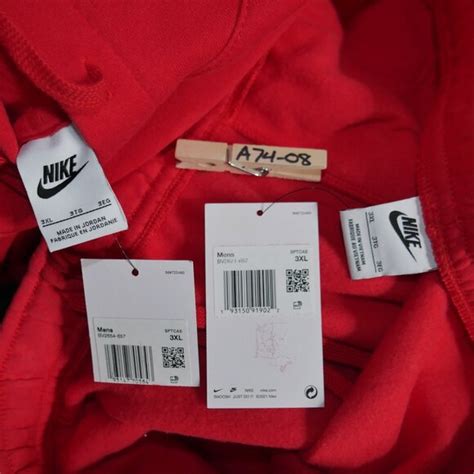 Nike Shirts Nike Nsw Club Fleece Mens Sweatsuit Matching Tracksuit Gfit Set True Red Nwt