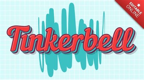 Tinkerbell Vintage D Style Text Effect Generator