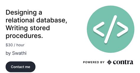 Designing A Relational Database Writing Stored Procedures By Swathi