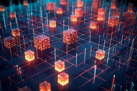 Premium Ai Image Information Flows In Digital Global Blockchain