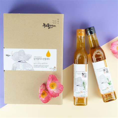 ★추석선물★ 농부플러스 국산 저온착유 참기름들기름 240ml두병 선물세트 1659608594 사이소