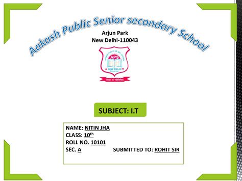 It Project Class 10 Ppt