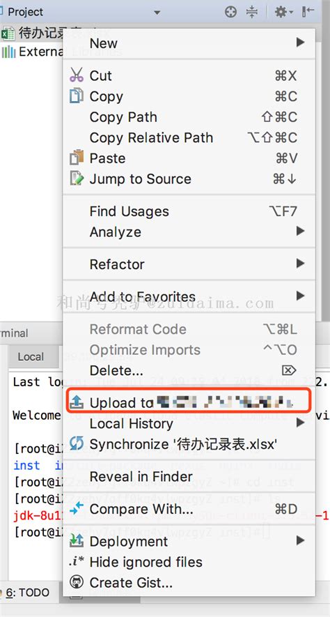 intellij idea远程ssh连接服务器并做ftp上传 博客 最代码