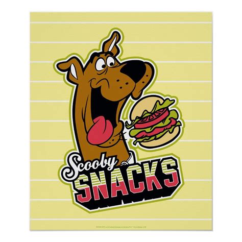 Scooby Doo Scooby Snacks Logo Poster Size 20 X 24 Gender Unisex