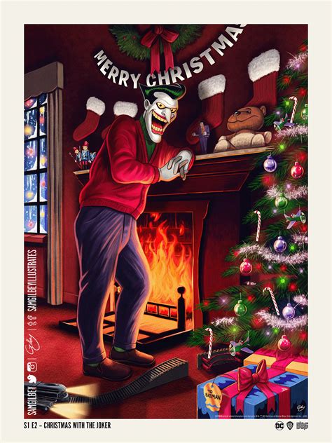 Christmas With The Joker Official Print Behance