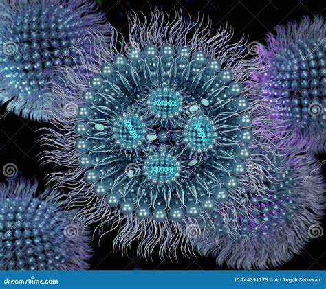 Isolated Small Interfering Rna Or Sirna Mrna Or Crispr Inside Of Lnp Stock Illustration