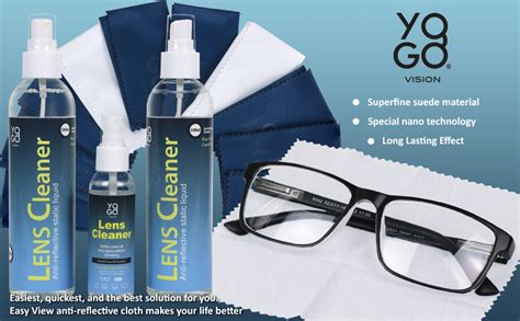 Lens Cleaner Spray 3 Eyeglass Cleaner With 10 Microfiber