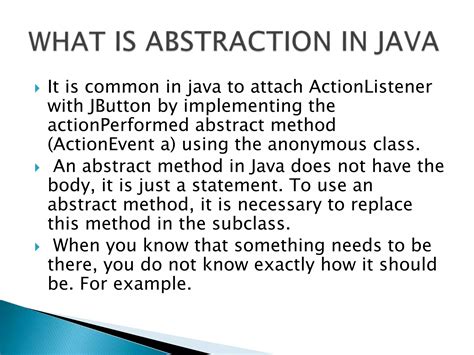 What Is Abstraction In Java Ppt