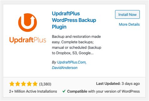 How To Backup Your Wordpress Database Updraftplus Teamupdraft