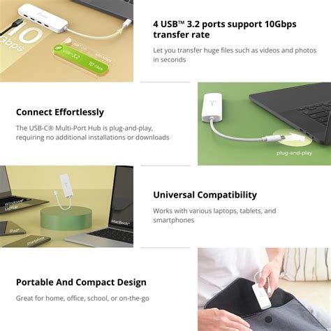 J5create JCH345E Eco Friendly USB C To 4 Port Type C Gen 2 Hub MSL Digital Online Store