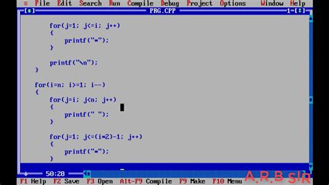 C Program To Print Simple Heart Star Pattern Hindi Tutorial By Arb