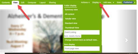 setting your site s home page or a folder s default view enfold