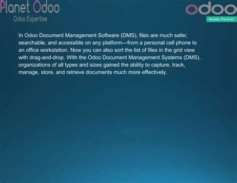 Odoo 13 Document Management System Pptx