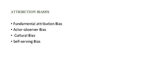 ATTRIBUTION THEORY WHAT IS ATTRIBUTION THEORY Attribution Theory