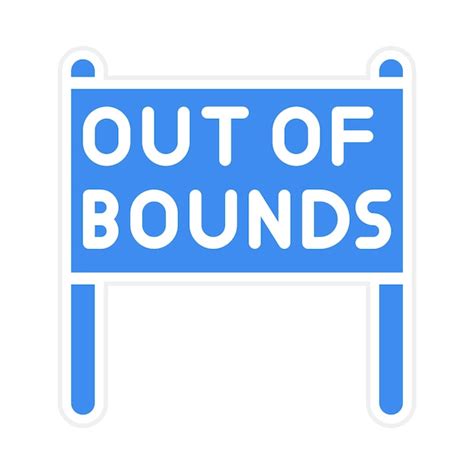 Premium Vector Out Of Bounds Icon Vector Image Can Be Used For Golf