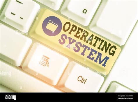 Conceptual Hand Writing Showing Operating System Concept Meaning Software That Supports A
