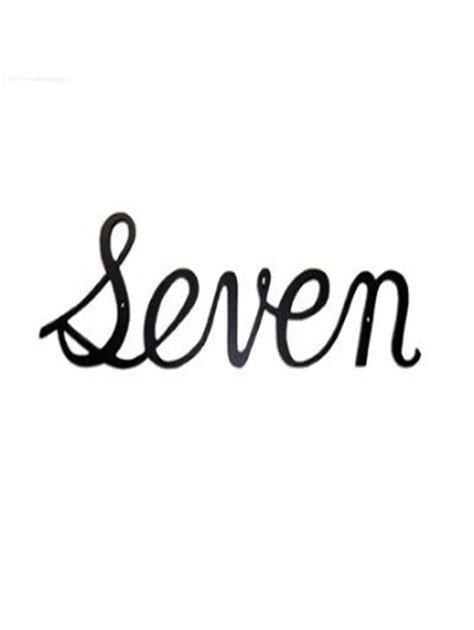 Script Modern House Number Seven Shein Usa