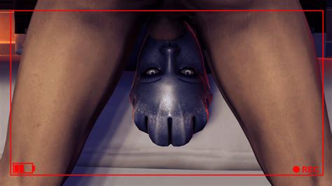 Rule 34 3d Alien Animated Asari Blue Skin Commander Shepard Fellatio