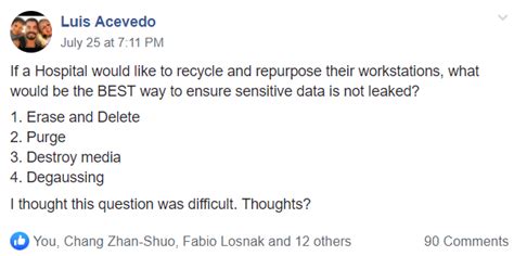 data remanence question by wentz wu issap issep issmp cissp ccsp