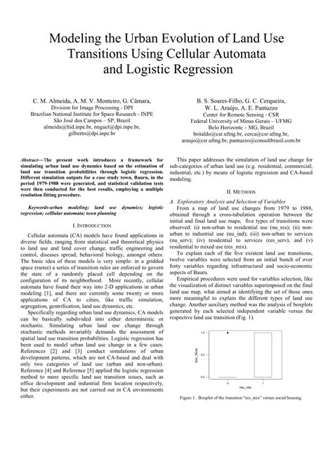 Pdf Modeling The Urban Evolution Of Land Use Transitions Using