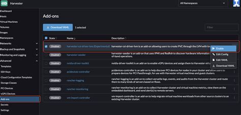 local storage support harvester
