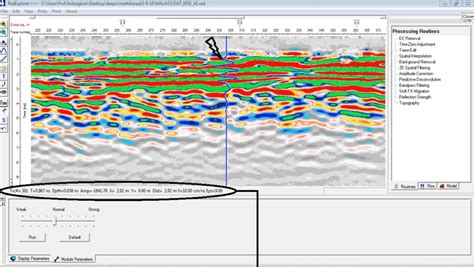 Gpr Result Obtained From Gpr Processing Software Rad Explorer Download Scientific Diagram
