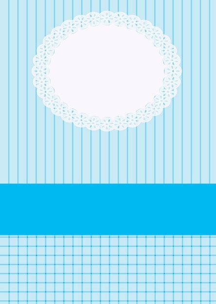 베이비 샤워 초청서 프리미엄 벡터