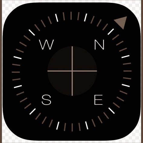 Brown Compass Icon For App Design