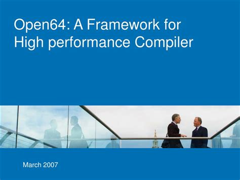 Ppt Open64 A Framework For High Performance Compiler Powerpoint Presentation Id2991979