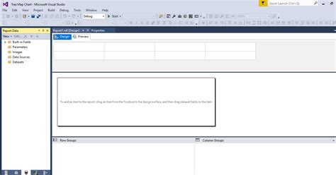 how to create and configure the tree map chart in sql server 2016