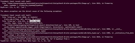 训练 次之后出现如下错误怎么回事 Issue DocF multispectral object detection GitHub