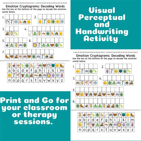 Emotions Cryptogram And Decoding Worksheets Made By Teachers