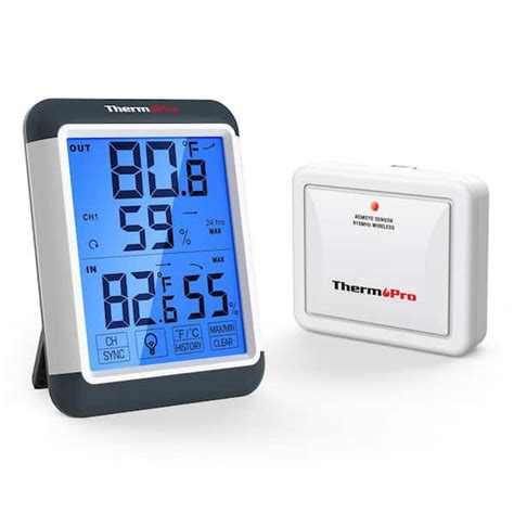 Thermopro Indoor Outdoor Thermometer Digital Wireless Hygrometer