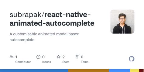 Github Subrapak React Native Animated Autocomplete A Customisable Animated Modal Based
